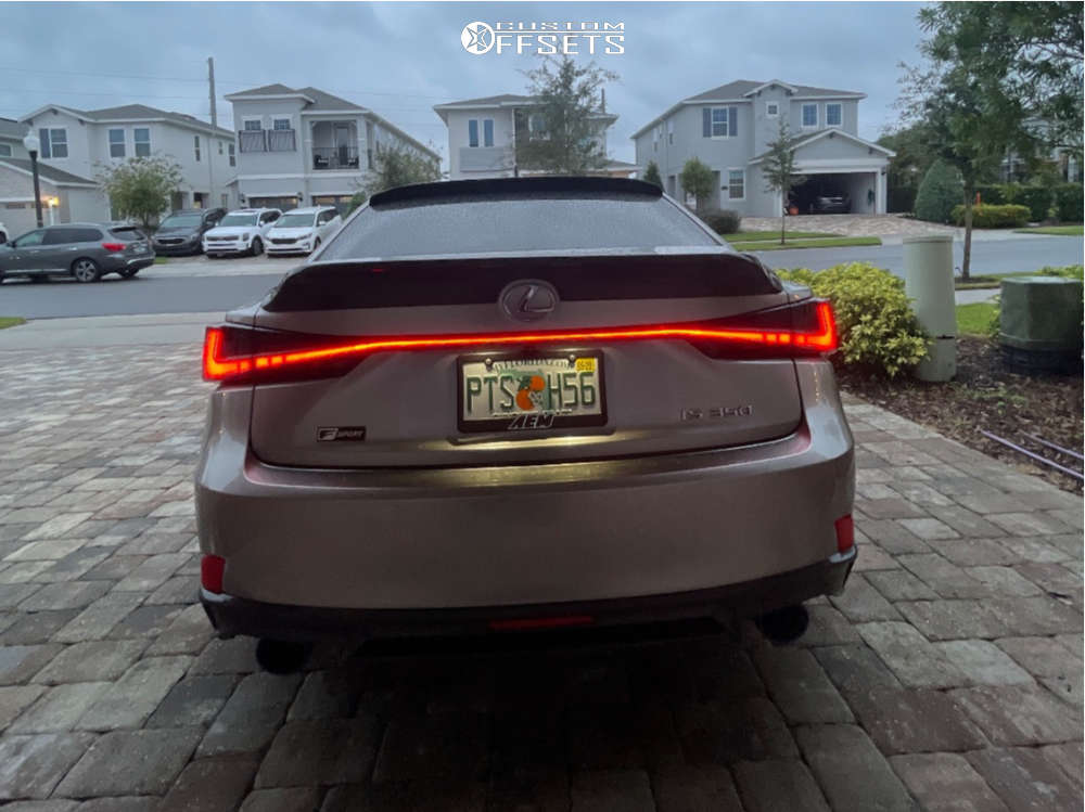 2016 Lexus IS350 with 18x8.5 35 Konig Dekagram and 225/40R18 Hankook ...