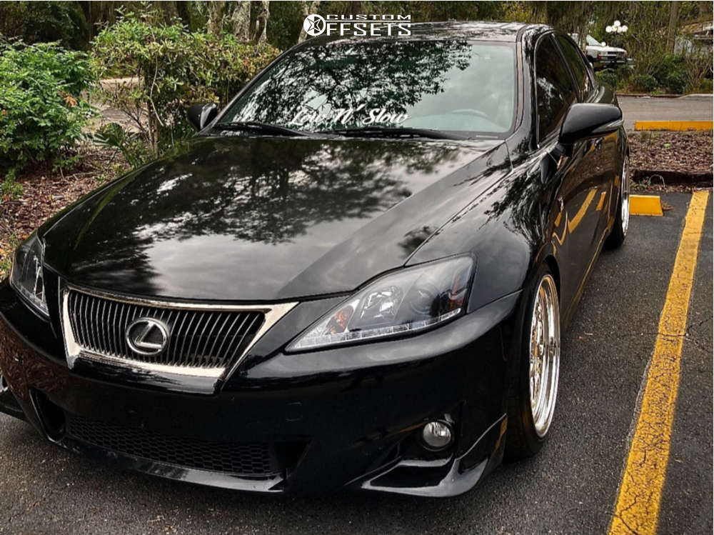 2013 Lexus IS250 with 18x9.5 30 Aodhan Ds01 and 235/40R18 Nitto Neo Gen ...