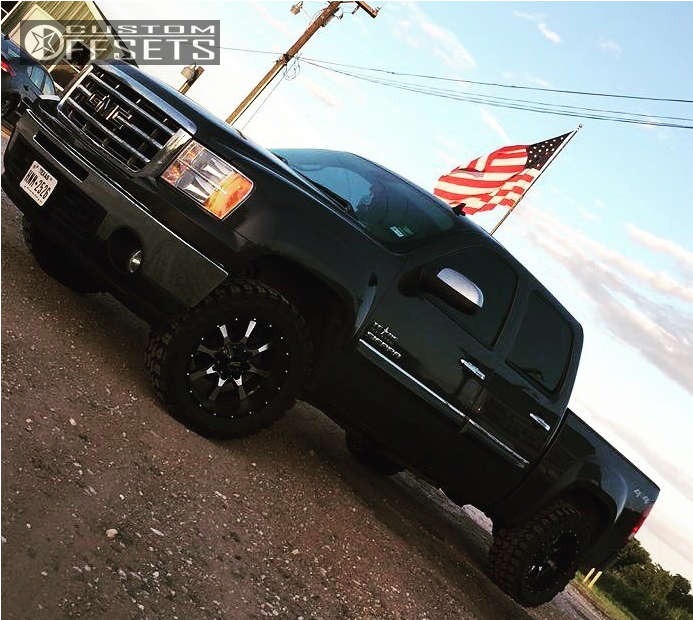 2011 GMC Sierra 1500 with 20x10 -24 Moto Metal Mo970 and 33/12.5R20 ...