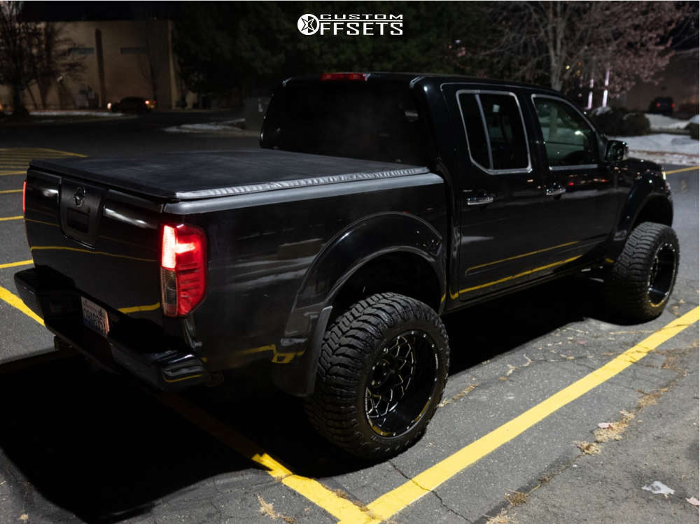 2006 Nissan Frontier with 20x12 -44 Anthem Off-Road Avenger and 33/12 ...