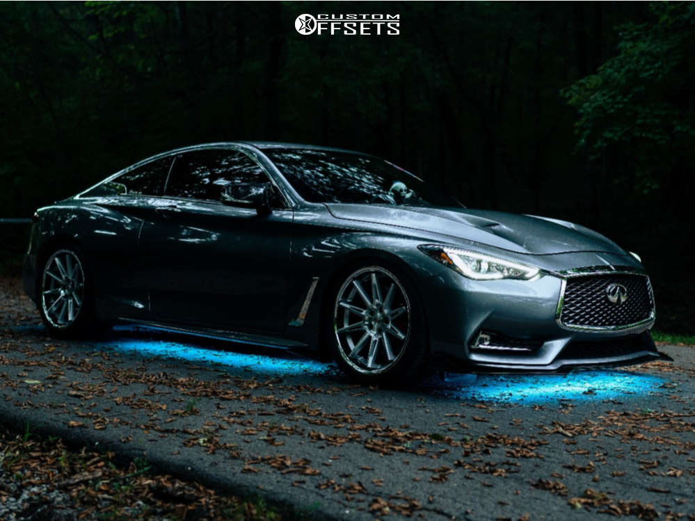 2018 INFINITI Q60 with 20x10 28 Ferrada Cm2 and 275/35R20 Continental ...