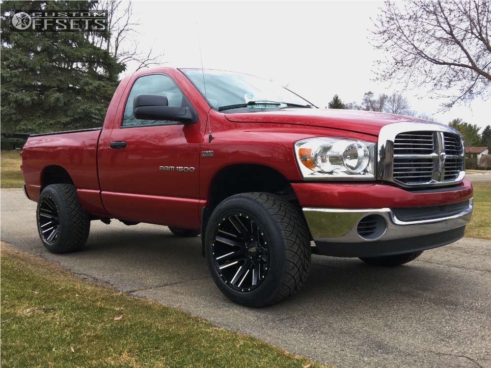2007 Dodge Ram 1500 with 20x12 -44 Moto Metal Mo978 and 305/50R20 Nitto ...
