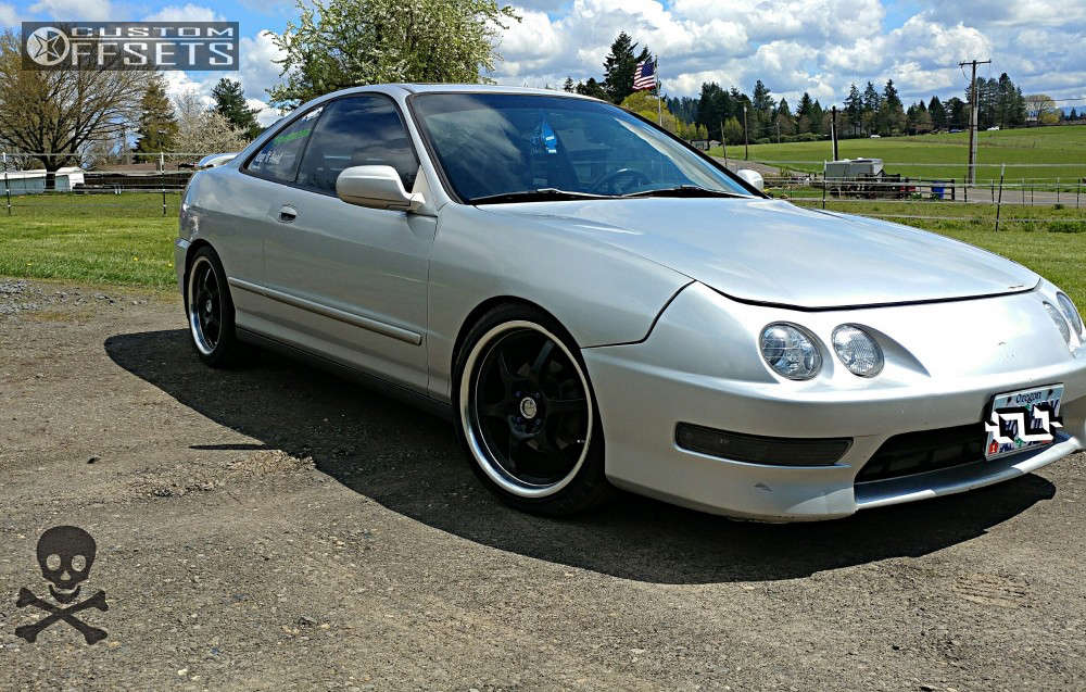 1998 Acura Integra with 17x7.5 40 Raceline 126 and 205/40R17 Toyo Tires ...