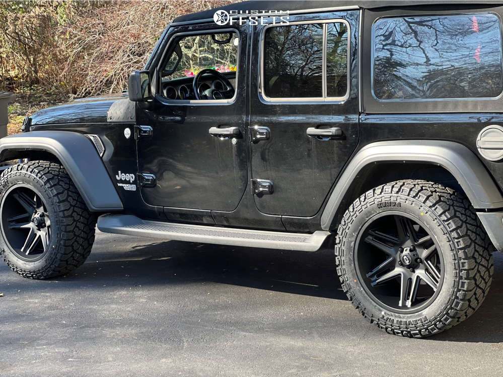 2020 Jeep Wrangler with 20x10 -25 Vision Razor and 33/12.5R20 Kenda ...