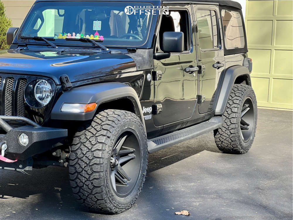 2020 Jeep Wrangler with 20x10 -25 Vision Razor and 33/12.5R20 Kenda ...