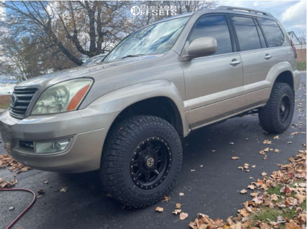 2005 Lexus GX470 with 17x9 -12 Anthem Off-Road Rogue and 33/10.5R17 ...