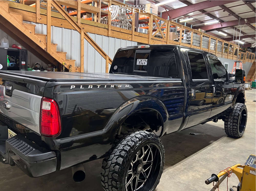 2014 Ford F-350 Super Duty with 26x12 -44 Axe Offroad Nemesis and 37/13 ...