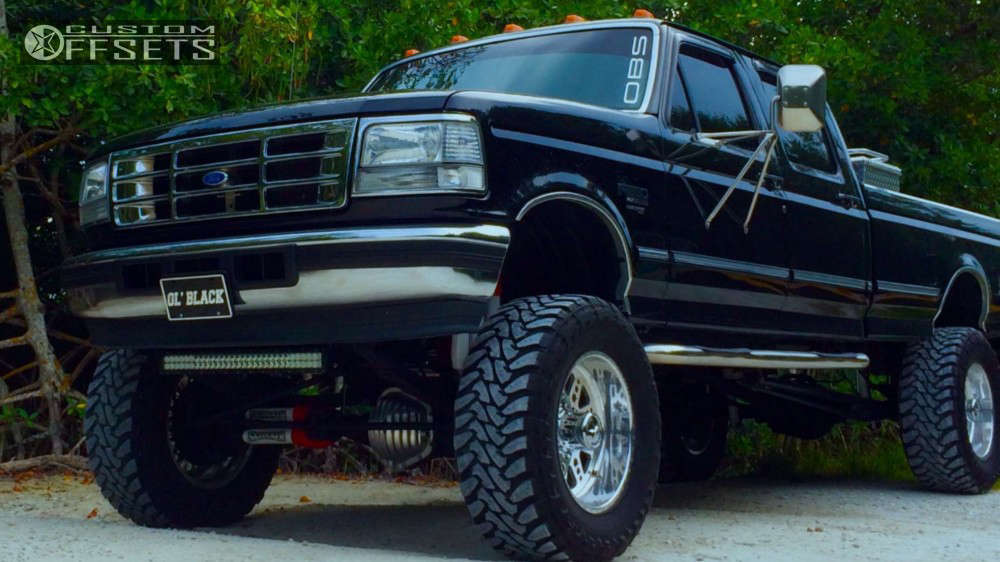 1997 Ford F-350 with 20x12 -40 American Force Robust Ss and 37/13.5R20 ...