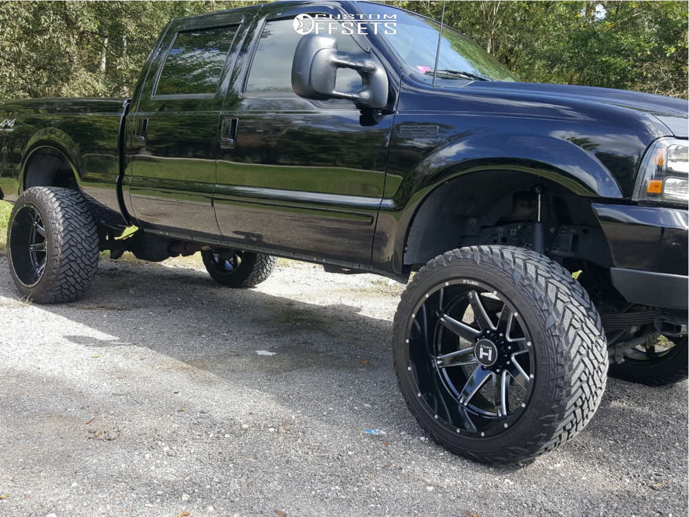 2002 Ford F-250 Super Duty with 24x14 -76 Hostile Alpha and 37/13.5R24 ...