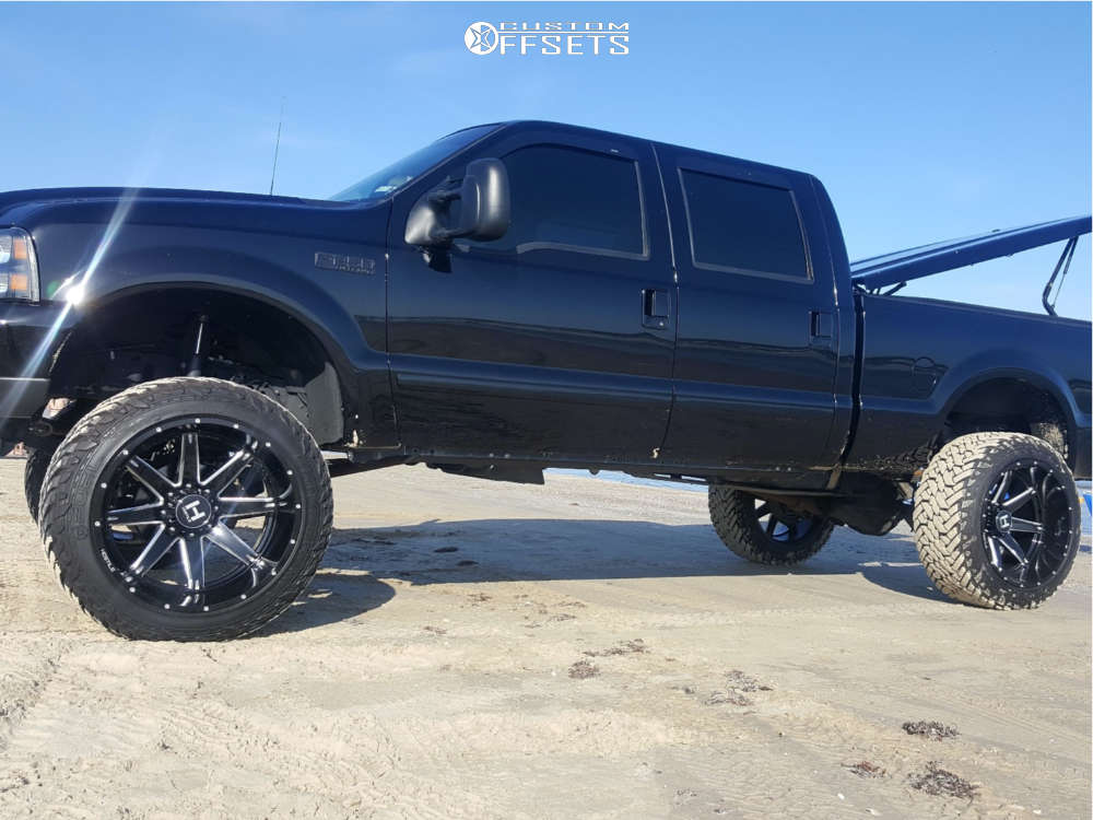 2002 Ford F-250 Super Duty with 24x14 -76 Hostile Alpha and 37/13.5R24 ...