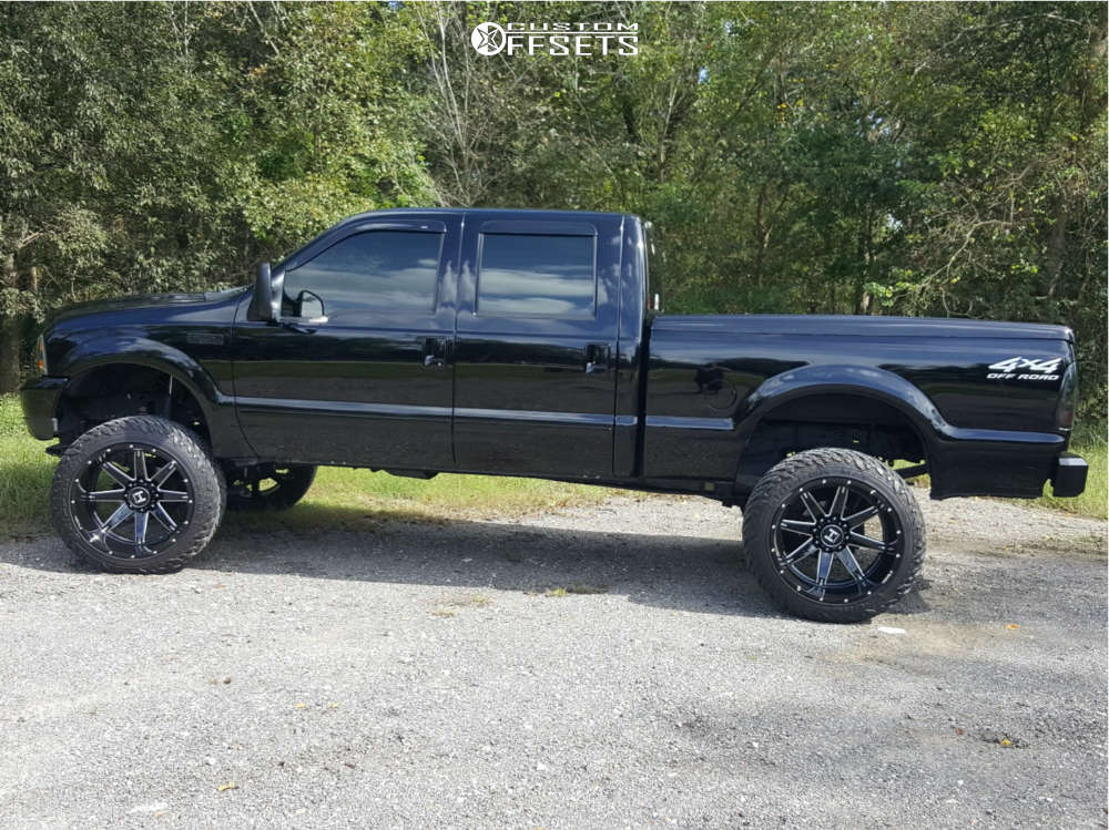 2002 Ford F-250 Super Duty with 24x14 -76 Hostile Alpha and 37/13.5R24 ...