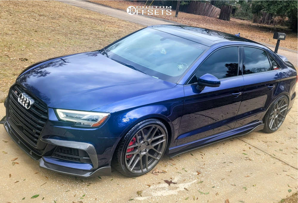 2017 Audi S3 with 19x9.5 38 Mandrus Miglia and 245/35R19 Lexani LX ...