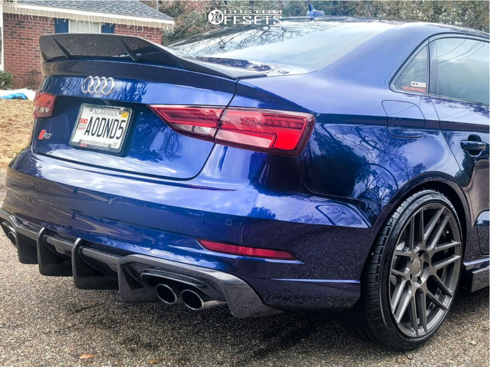 2017 Audi S3 with 19x9.5 38 Mandrus Miglia and 245/35R19 Lexani LX ...