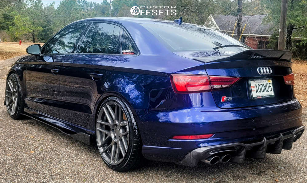 2017 Audi S3 with 19x9.5 38 Mandrus Miglia and 245/35R19 Lexani LX ...