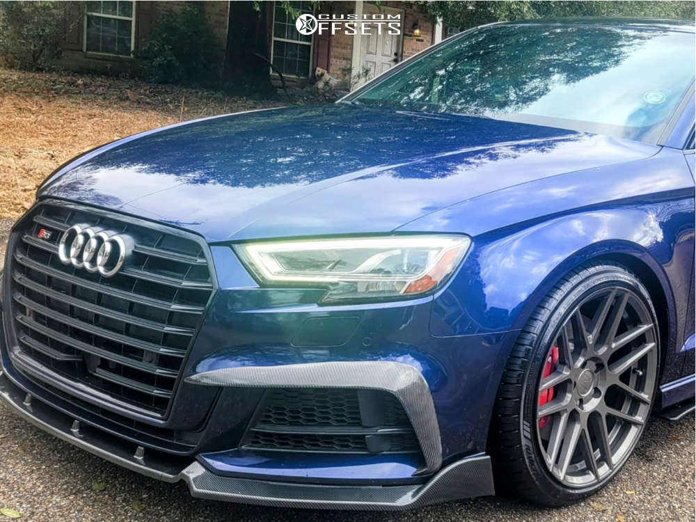 2017 Audi S3 with 19x9.5 38 Mandrus Miglia and 245/35R19 Lexani LX ...