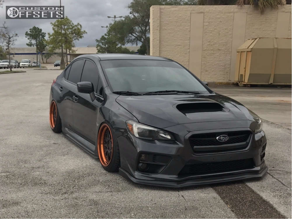 2016 Subaru WRX with 18x10 22 Avant Garde F120 and 225/45R18 ...