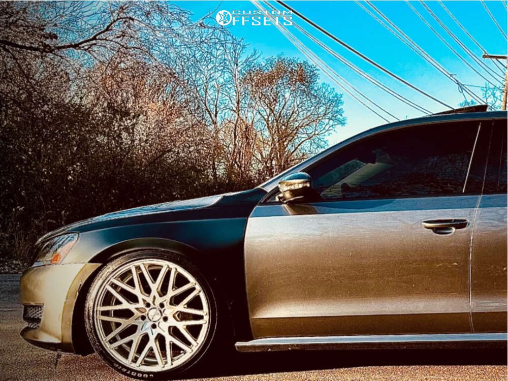 2012 Volkswagen Passat with 20x8.5 35 Shift Formula and 245/35R20 ...