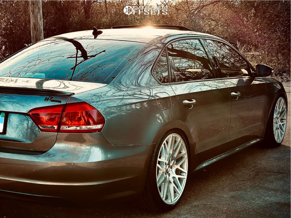 2012 Volkswagen Passat with 20x8.5 35 Shift Formula and 245/35R20 ...
