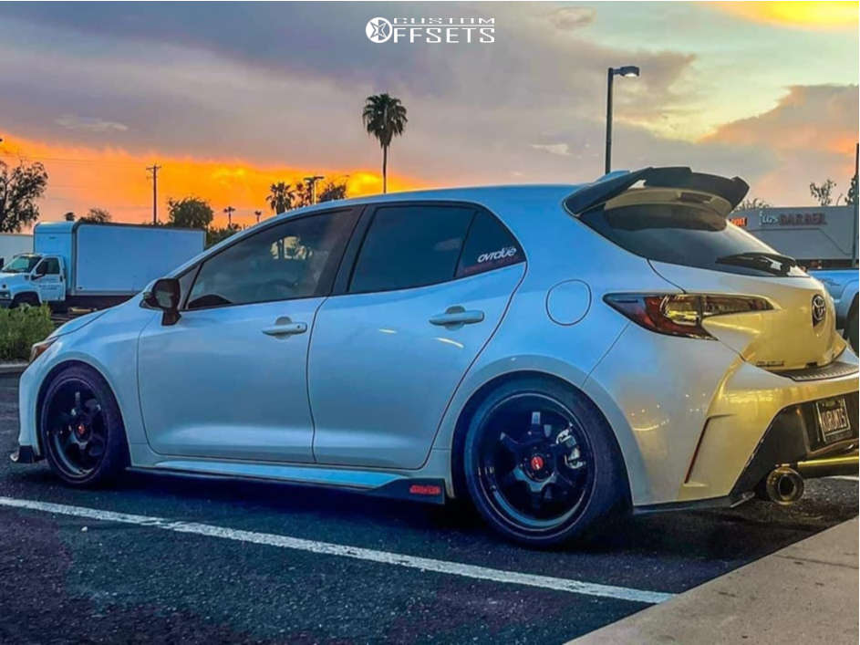 2021 Toyota Corolla with 18x8.5 35 Aodhan Ah08 and 225/55R18 Vercelli ...