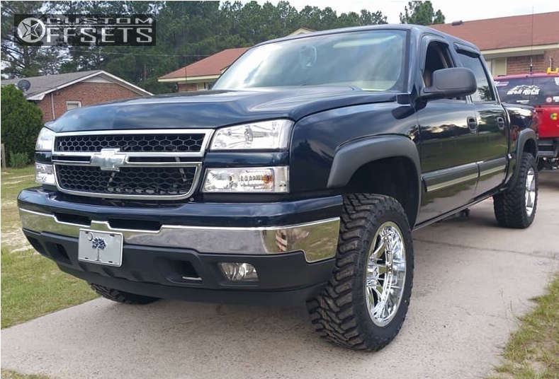 2006 Chevrolet Silverado 1500 with 20x10 -19 Hostile Alpha and 33/12 ...