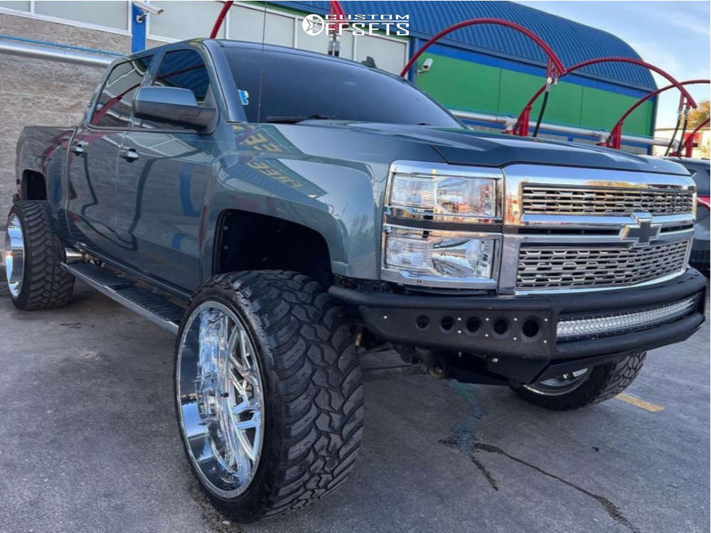 2014 Chevrolet Silverado 1500 with 26x14 -76 TIS 544C and 37/13.5R26 ...