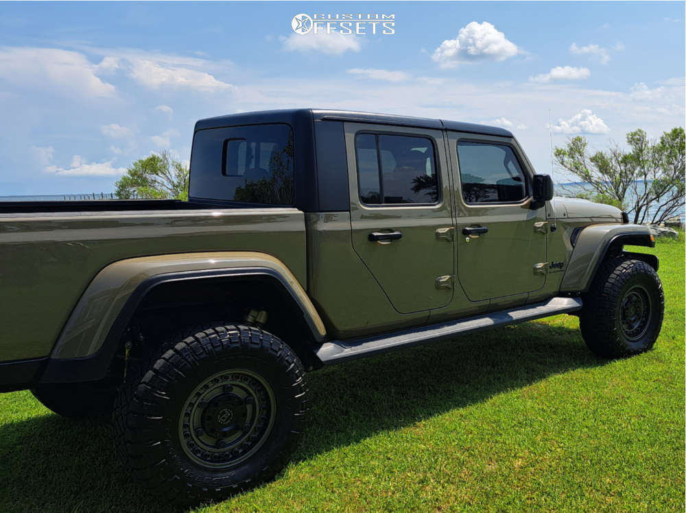 2020 Jeep Gladiator with 17x9.5 -18 Black Rhino Armory and 35/12.5R17 ...