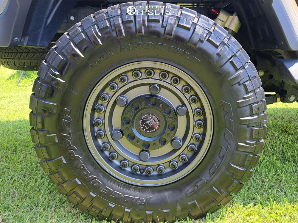 2020 Jeep Gladiator with 17x9.5 -18 Black Rhino Armory and 35/12.5R17 ...