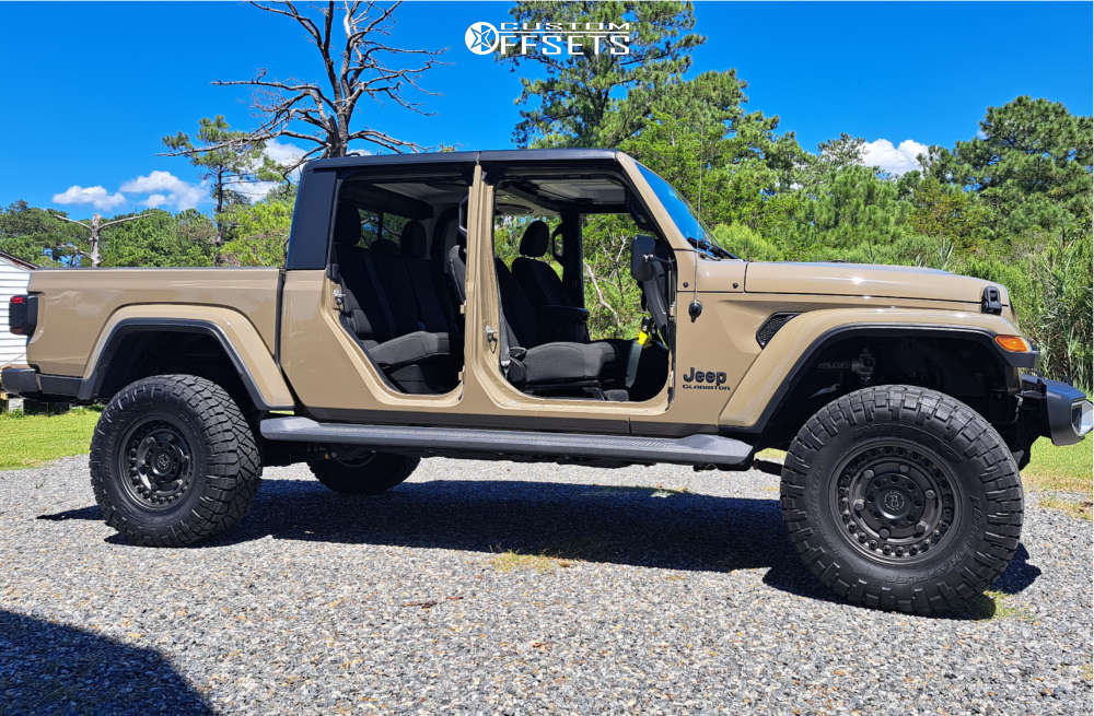 2020 Jeep Gladiator with 17x9.5 -18 Black Rhino Armory and 35/12.5R17 ...