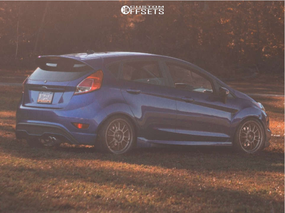 2015 Ford Fiesta with 17x8 40 Konig Hypergram and 205/40R17 Falken Ziex ...