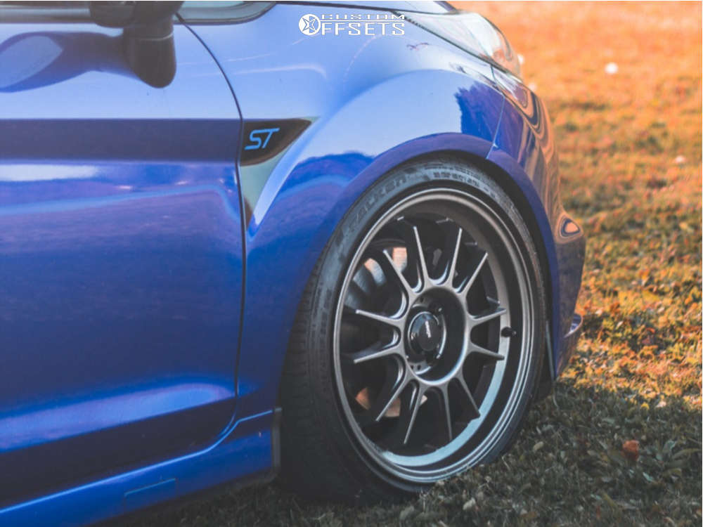 2015 Ford Fiesta with 17x8 40 Konig Hypergram and 205/40R17 Falken Ziex ...