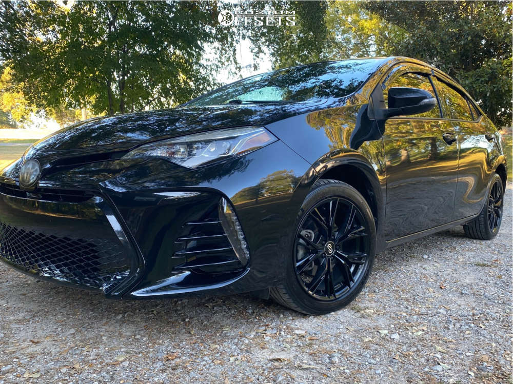 2017 Toyota Corolla with 17x7.5 45 Enkei Onx and 225/45R17 Michelin ...