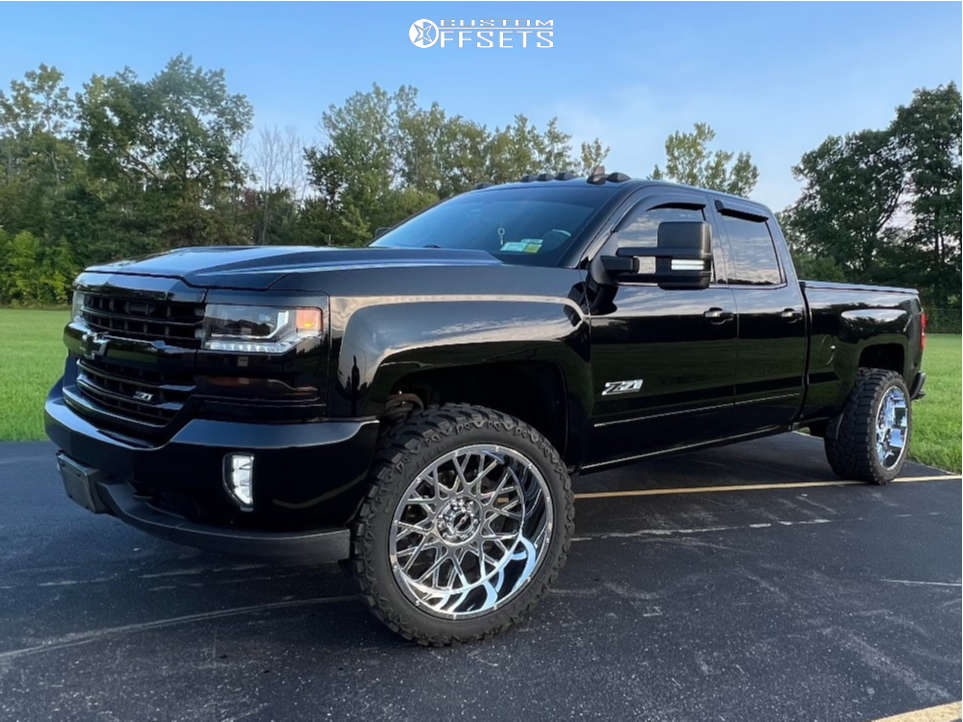 2017 Chevrolet Silverado 1500 with 22x12 -51 Vision Rocker and 33/13 ...