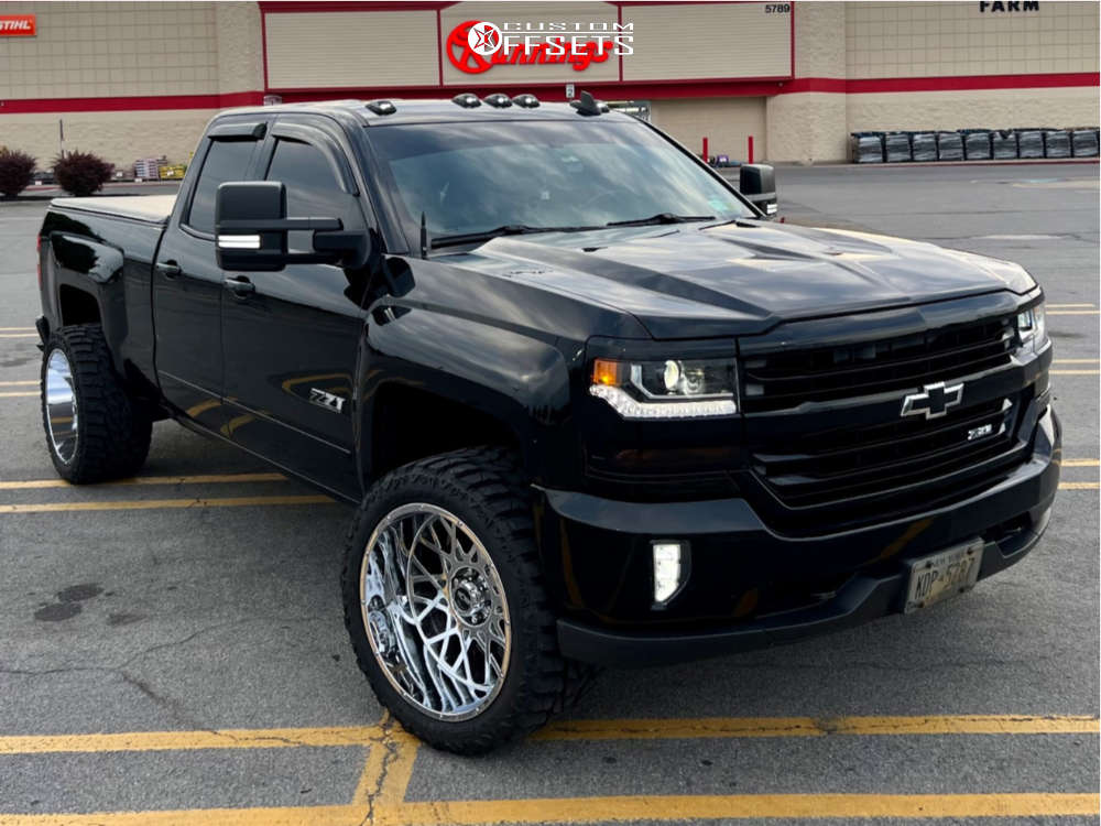 2017 Chevrolet Silverado 1500 with 22x12 -51 Vision Rocker and 33/13 ...