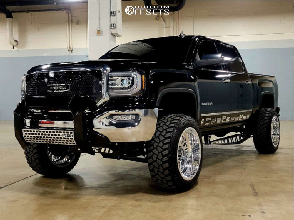 2016 GMC Sierra 1500 with 22x12 -40 Fuel Forged Ff109 and 35/12.5R22 ...