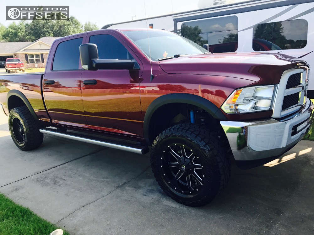 2017 Ram 2500 with 20x10 -24 Fuel Maverick and 35/12.5R20 Toyo Tires ...