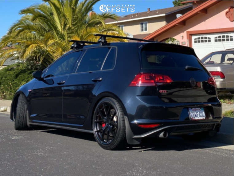 2017 Volkswagen GTI with 18x8.5 35 Aodhan Aff7 and 245/35R18 Falken All ...