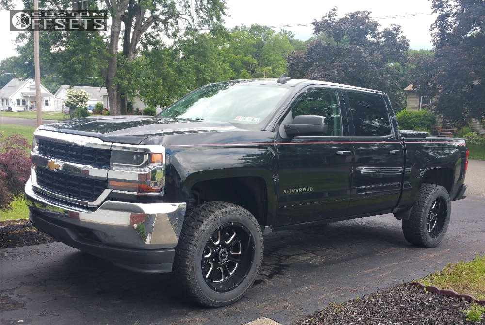 2016 Chevrolet Silverado 1500 with 20x10 -24 Vision Fury and 305/55R20 ...