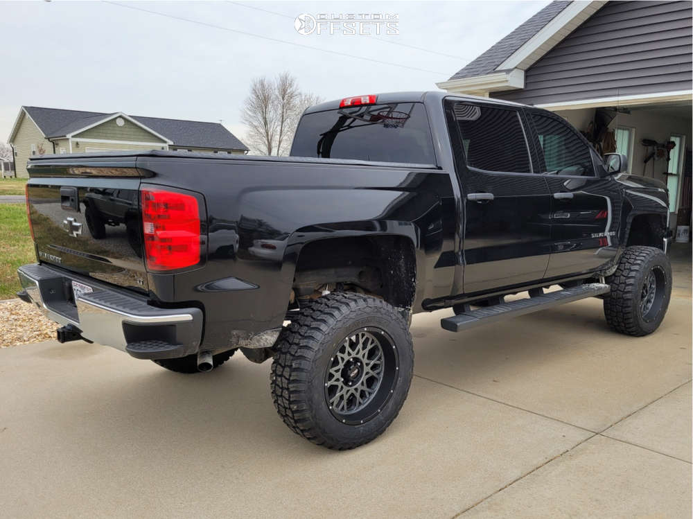 2014 Chevrolet Silverado 1500 with 20x10 -25 Vision Rocker and 35/12 ...