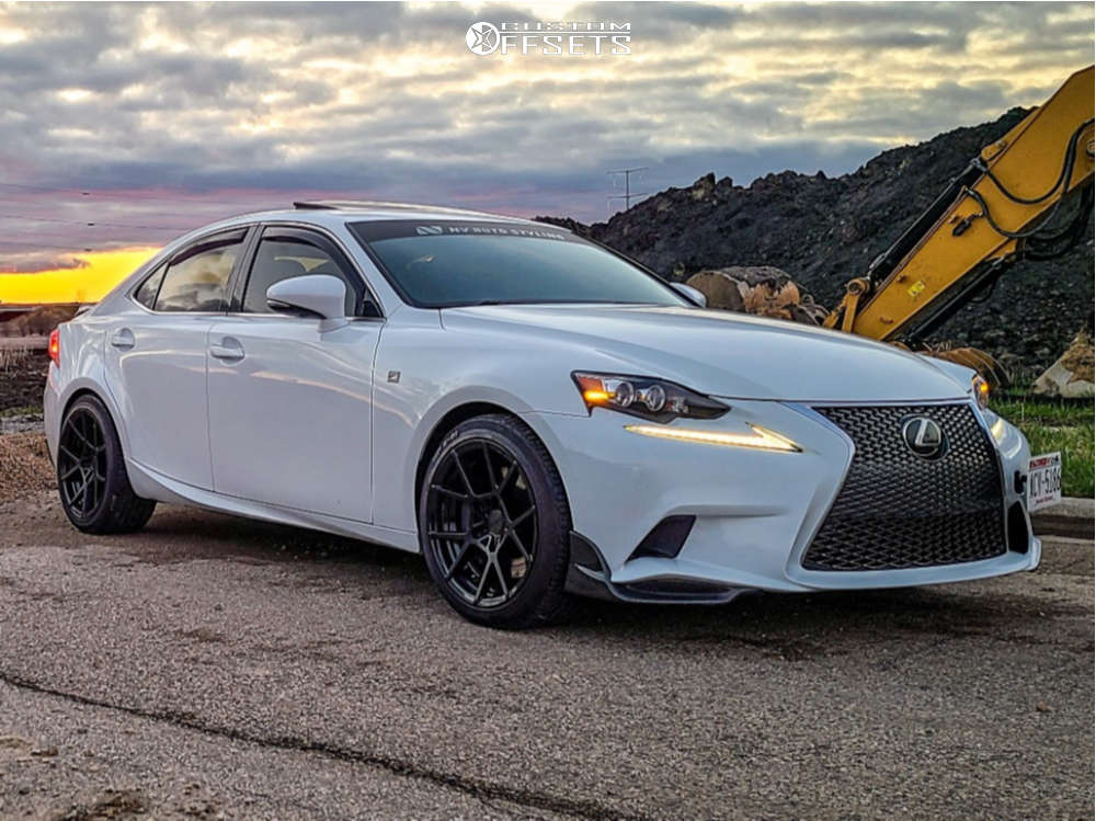 2016 Lexus IS350 with 18x9.5 35 Rotiform Kps and 245/40R18 Advanta Hp ...