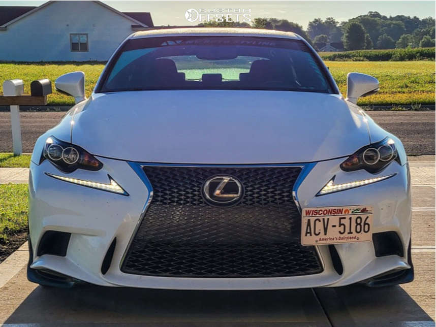 2016 Lexus IS350 with 18x9.5 35 Rotiform Kps and 245/40R18 Advanta Hp ...