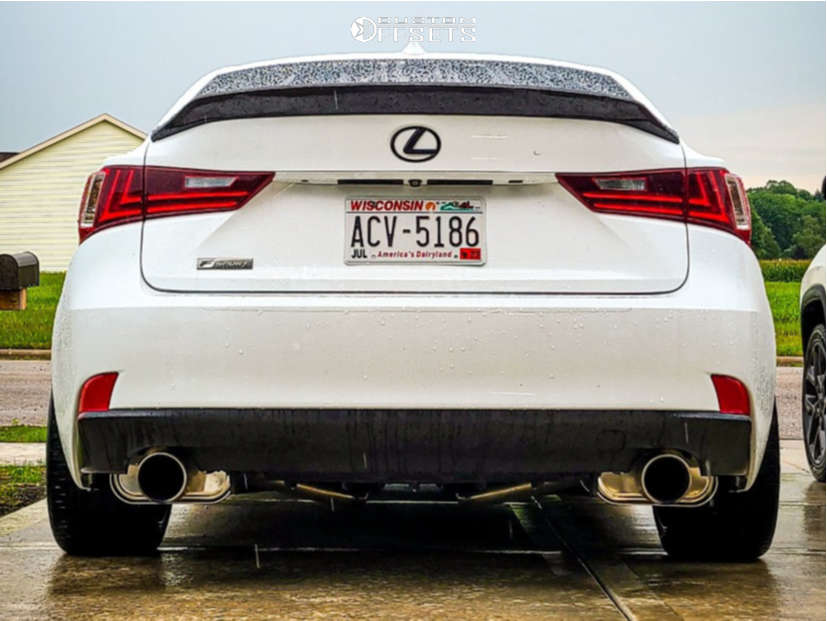 2016 Lexus IS350 with 18x9.5 35 Rotiform Kps and 245/40R18 Advanta Hp ...