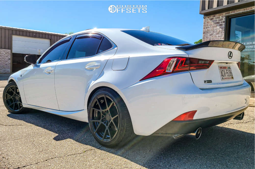 2016 Lexus IS350 with 18x9.5 35 Rotiform Kps and 245/40R18 Advanta Hp ...