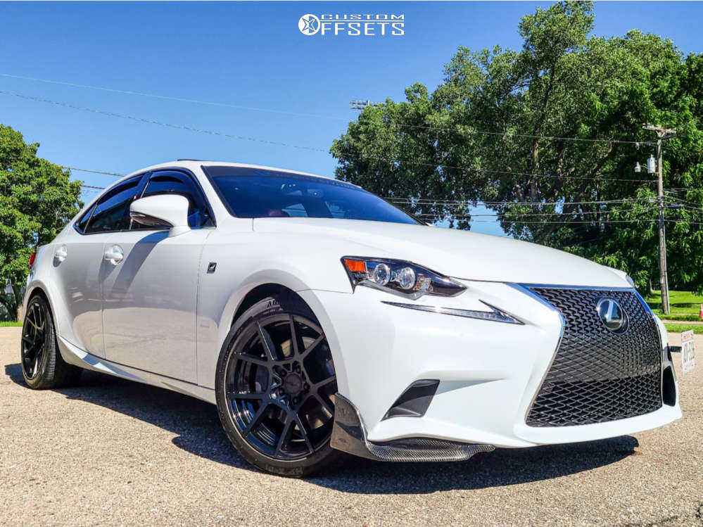 2016 Lexus IS350 with 18x9.5 35 Rotiform Kps and 245/40R18 Advanta Hp ...
