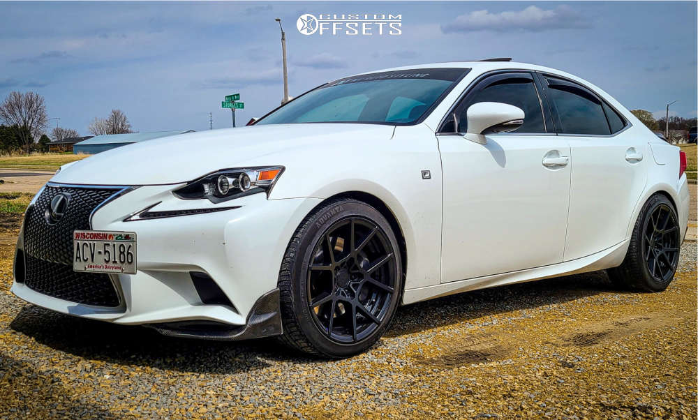 2016 Lexus IS350 with 18x9.5 35 Rotiform Kps and 245/40R18 Advanta Hp ...