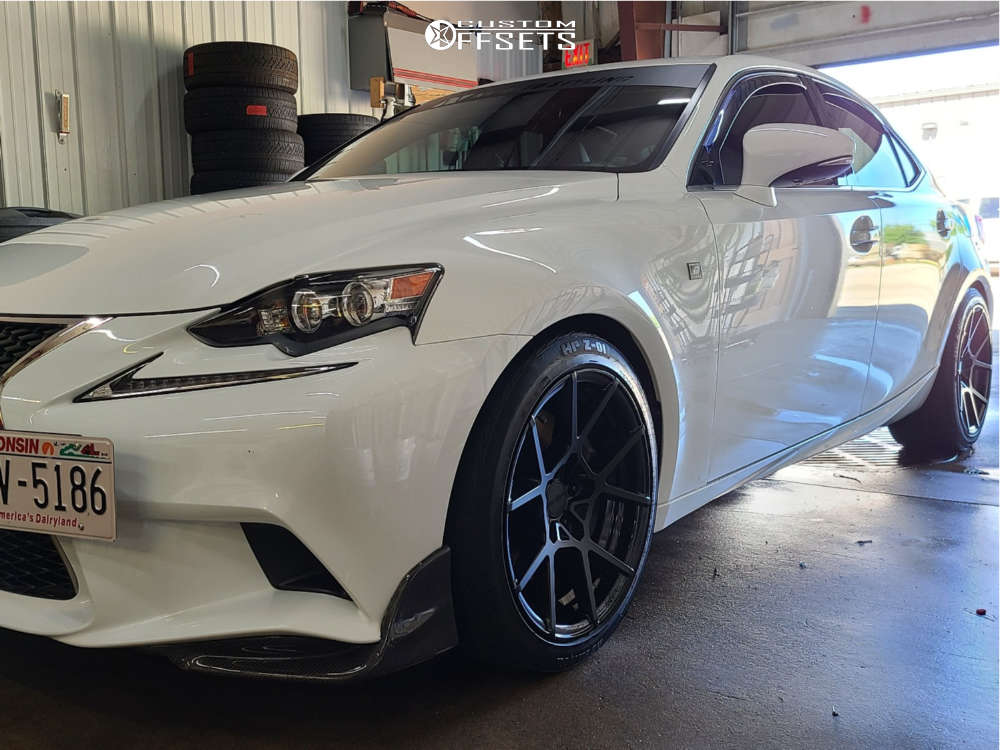 2016 Lexus IS350 with 18x9.5 35 Rotiform Kps and 245/40R18 Advanta Hp ...