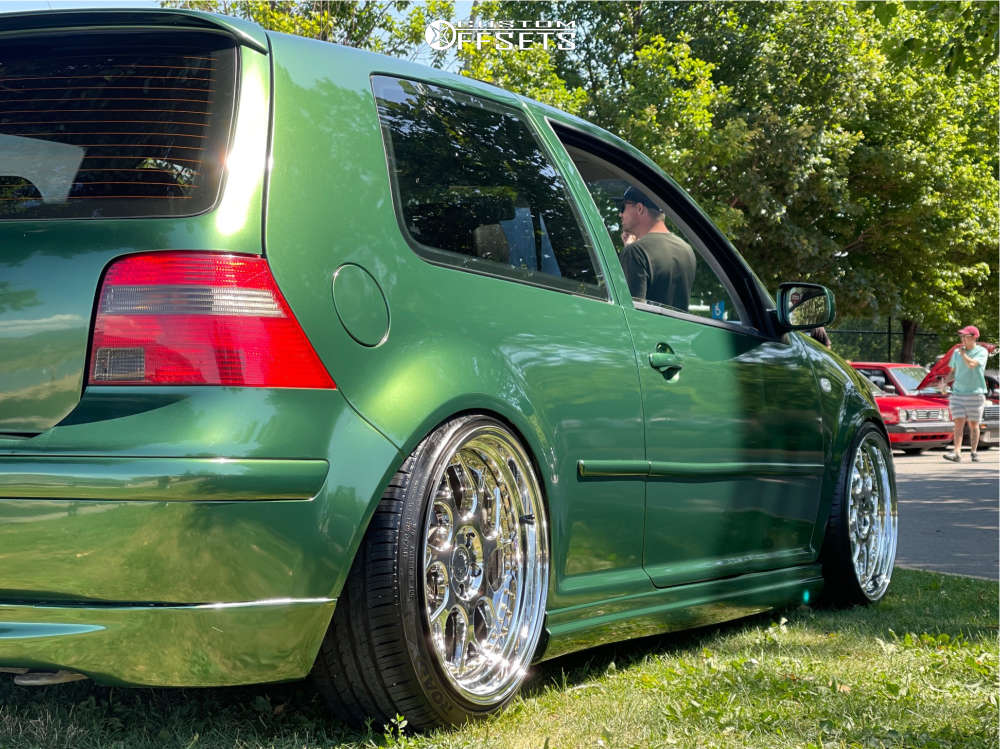2003 Volkswagen Golf with 18x8.5 35 Aodhan Ds01 and 215/35R18 RoadX RXMotion Mx440 and Coilovers ...