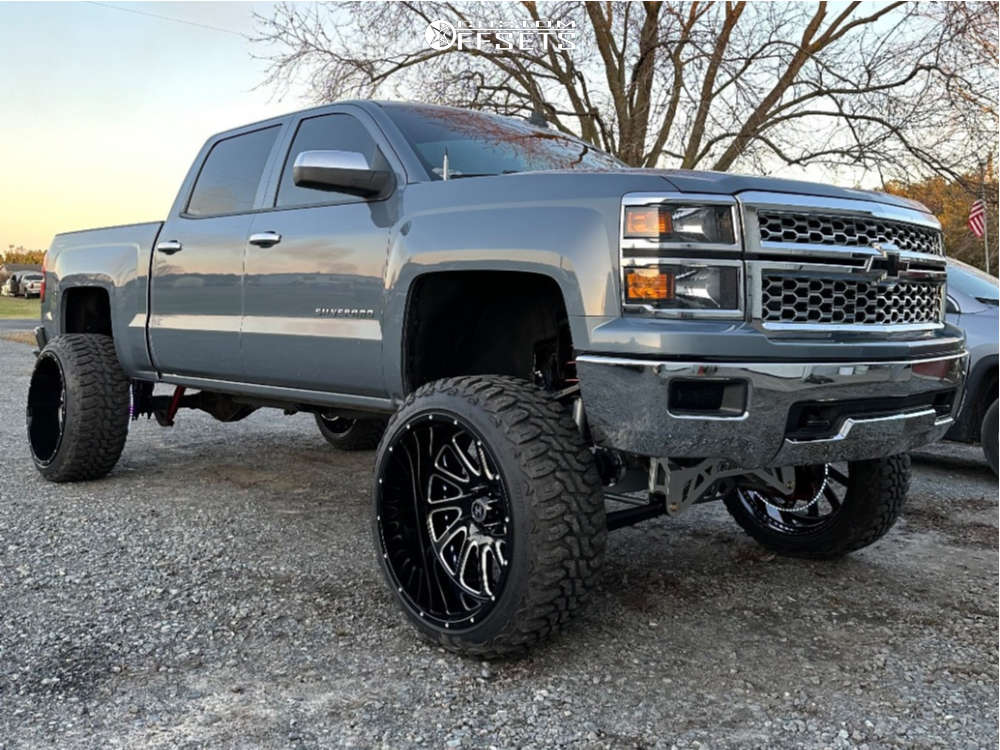 2015 Chevrolet Silverado 1500 with 24x14 -76 Hardcore Offroad Hc15 and ...