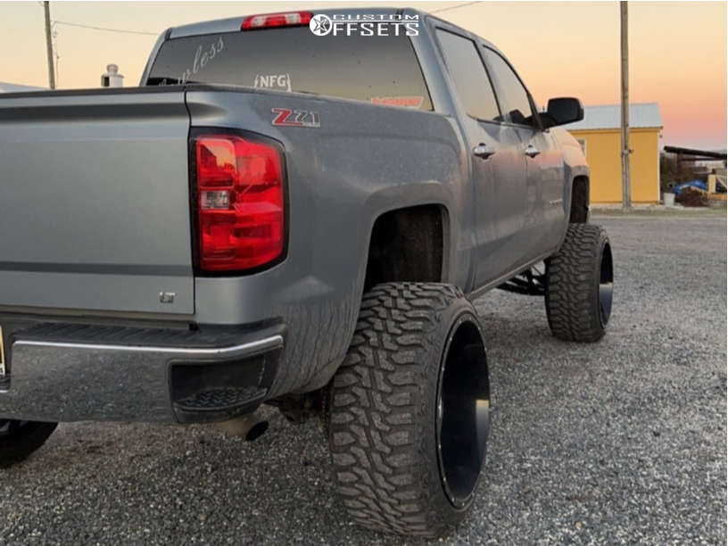 2015 Chevrolet Silverado 1500 with 24x14 -76 Hardcore Offroad Hc15 and ...