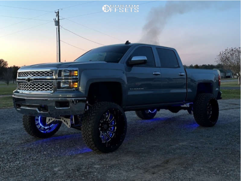 2015 Chevrolet Silverado 1500 with 24x14 -76 Hardcore Offroad Hc15 and ...