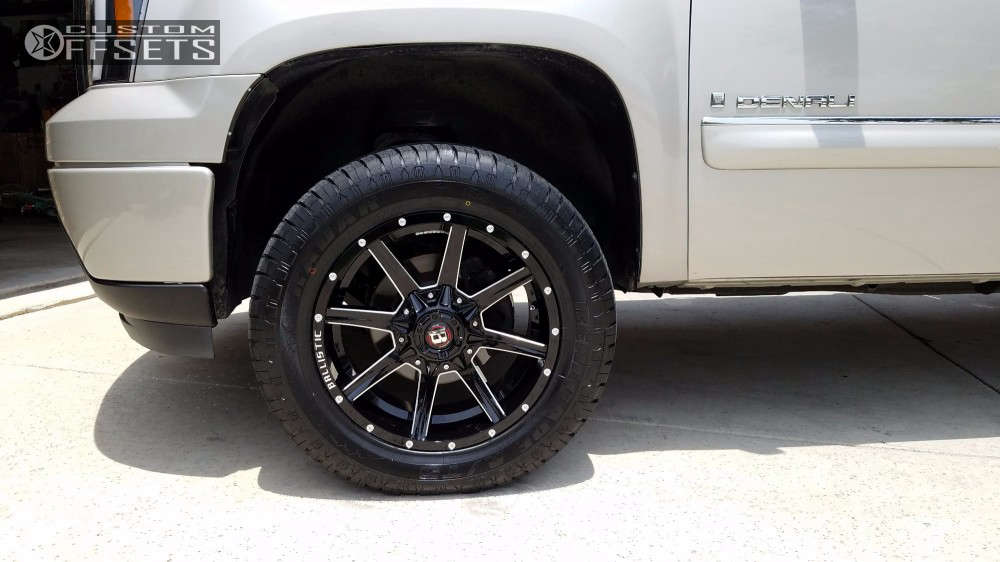2008 GMC Sierra 1500 with 20x9 0 Ballistic Razorback and 295/55R20 ...